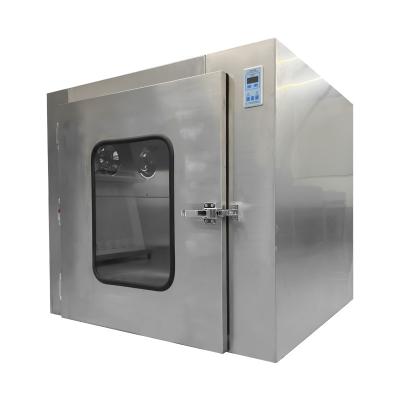 China GMP-Compliant 304 Stainless Steel Pass Box with Mechanical Interlock and UV-C Sterilization for Cleanroom Contamination Control for sale