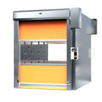 China High-Speed Rolling Door Air Shower with HEPA Filtration and Safety Sensors for Cleanroom Entry for sale