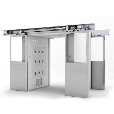 China Automatic Sliding Door Goods Air Shower with DIN75200 Fireproof Radar Anti-Collision Design and ISO 14644-1 Compliance for sale