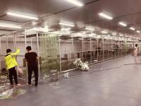 China Custom Cleanroom Enclosure with 304 Stainless Steel Frame, ISO Class 5 Compliance, and 34× FFU HEPA Filtration for sale