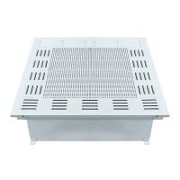 China 1025×720×480 mm Liquid Trough HEPA Vent with High-Capacity Airflow and Tool-Free Installation for Aerospace Cleanrooms for sale