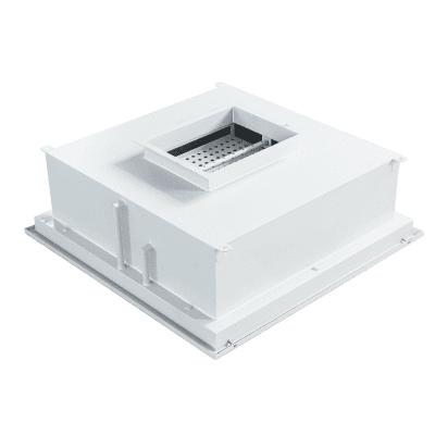 China 1025×720×480 mm Liquid Trough HEPA Vent with High-Capacity Airflow and Tool-Free Installation for Aerospace Cleanrooms for sale