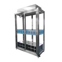 China Premium Cleanroom Garment Storage Cabinet with HEPA Filtration and ISO Class 5 Airflow in Stainless Steel Construction for sale