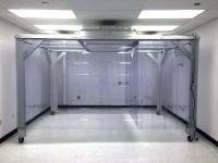 China Custom Cleanroom Enclosure with 304 Stainless Steel Frame, ISO Class 5 Compliance, and 34× FFU HEPA Filtration for sale
