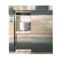 China Smart Sliding-Door Air Shower with Facial Recognition and Stainless Steel Construction for Personnel Decontamination for sale