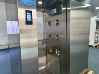 China Smart Sliding-Door Air Shower with Facial Recognition and Stainless Steel Construction for Personnel Decontamination for sale