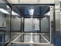 China Dual-Chamber Stainless Steel Electronic Interlock Pass Box with UV Sterilization for Cleanroom Contamination Control for sale