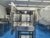 China Dual-Chamber Stainless Steel Electronic Interlock Pass Box with UV Sterilization for Cleanroom Contamination Control for sale