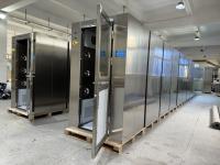 China Smart Sliding-Door Air Shower with Facial Recognition and Stainless Steel Construction for Personnel Decontamination for sale
