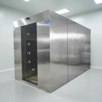China ISO 14644 Certified Cleanroom Air Shower with Automatic Sliding Door and Heavy-Duty Steel Construction for sale