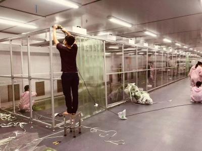 China ISO Class 5 Cleanroom Booth with Anti-Static Aluminum Construction and Adjustable Airflow Control for sale