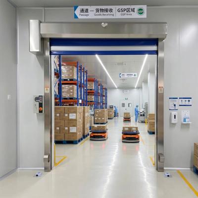 China Smart IoT-Enabled High-Speed Roll-Up Door with Dustproof Seals and 0.6-2.5m/s Adjustable Speed for Pharmaceutical & Mining Use for sale