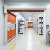 China 2.5m/s Hygienic Rapid Door with Silver-Ion Antibacterial Coating for ISO 14644 Compliant Environments for sale