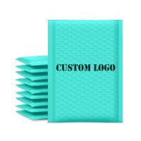 China Hot Pink Red Matte Bubble Mail Eco Friendly Envelope Mailers Custom Colored Logo Printed Shipping Plastic Bag For Cloth for sale
