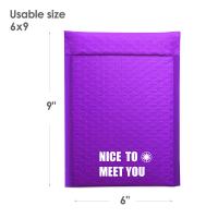 China Hot Pink Red Matte Bubble Mail Eco Friendly Envelope Mailers Custom Colored Logo Printed Shipping Plastic Bag For Cloth for sale