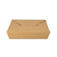 China Factory Takeaway Fast Food Boxes Container Cardboard Eco Friendly Paper Containers Kraft Paper Box Food for sale
