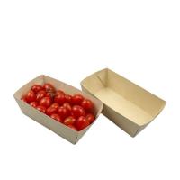 China #8 Hot Sale Food Grade Takeway Food Box Printed Kraft/Bamboo Paper Lunch Box Take Away Lunch Packing Boxes for sale