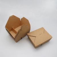 China #5 Factory Wholesale Kraft Paper Takeout Box Food Container Custom Take Away Container Paper Food Box for sale