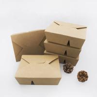 China #5 Factory Wholesale Kraft Paper Takeout Box Food Container Custom Take Away Container Paper Food Box for sale