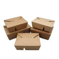 China #4 High quality Food Takeaway Packaging Takeout Box Paper Lunch Box Disposable Fast Food Packaging Boxes for sale