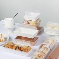 China #2 Custom Printing Kraft Folded Takeout box Fast Food Packaging Paper Box Takeway Food Box for sale