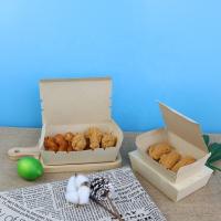 China #1 Customized Eco Friendly Takeout Salad Box Eco Friendly Lunch Kraft Paper Box Fast Food To Go Container for sale