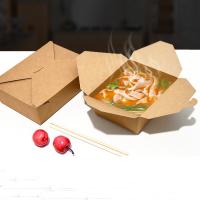 China Wholesale stacking 400g craft paper boxes take away food container with window for sale