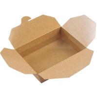China Wholesale stacking 400g craft paper boxes take away food container with window for sale