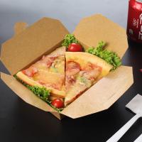 China Leakproof lunch paper box for food packaging / biodegradable take away food kraft paper box for sale