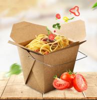 China Leakproof lunch paper box for food packaging / biodegradable take away food kraft paper box for sale