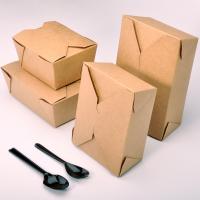 China Printed Recycled Rectangle Craft Paper Box Food For Take Away for sale