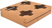 China Pulp cup holder coffee paper cup tray 4 cup paper cardboard tray holder carrier for sale