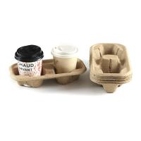 China Disposable take away paper cup holder to go cup carrier for coffee cup for sale