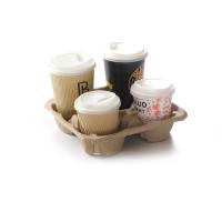 China Disposable take away paper cup holder to go cup carrier for coffee cup for sale