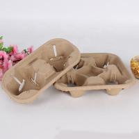 China Disposable take away paper cup holder to go cup carrier for coffee cup for sale