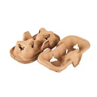 China Custom logo recycle brown kraft paper coffee cup holder for take away for sale