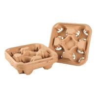 China Take Away Drinks Shelf To-go Box Disposable Paper Coffee Cup Holder For Cafe for sale