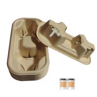 China Take Away Drinks Shelf To-go Box Disposable Paper Coffee Cup Holder For Cafe for sale