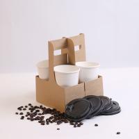 China Custom request printed paper cup hot coffee cup 6-16oz with lids custom coffee cup sleeves for sale