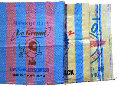 China Recycled Polypropylene PP Woven Sack Bags for Grain , Barley , Flour Packing for sale