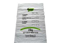 China Waterproof Recycled Woven Polypropylene Bags , Fertilizer Packaging Bags 25KG / 50KG for sale
