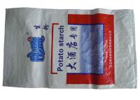 China Gravure Printing Laminated Bopp Woven PP Sacks , Woven Polypropylene Rice Bags for sale