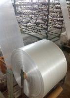 China White Color Virgin PP Woven Sack Fabric Rolls ,  PP Woven Tubular Fabric 60GSM for sale
