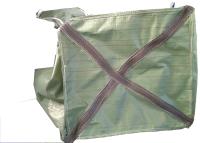 China Circular / Tubular Half Cross Corner PP FIBC Jumbo Bags Container With Stevedore Straps for sale