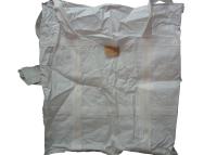 China White Color Empty FIBC Container / PP Woven Jumbo Bags 35'' X 35'' X 47'' for sale