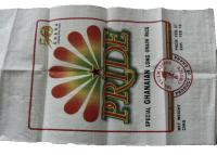 China 100% Recyclable Multi Color PP Woven Rice Bag Side Gusset Tear Resistant for sale