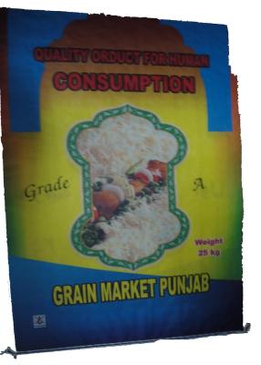 China 50 Kg Laminated PP Woven Rice Bag / Biodegradable Plastic Woven Polypropylene Sacks for sale