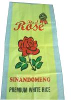 China Colorful Printed Woven Rice Bags , Recycled Woven Polypropylene Bags Light Weight for sale