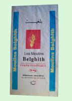 China Biodegradable 25kg Rice Bag , Single Folded Empty Rice Bags Offset Printing for sale