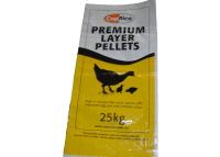 China 100% Virgin PP Woven Animal Feed Bags Double Folded for sale
